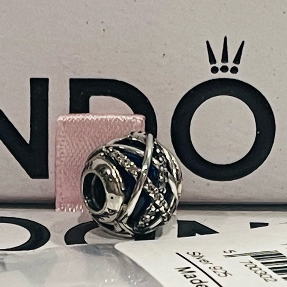 Pandora | Jewelry | Nwt Authentic Pandora Sterling Silver Blue Galaxy ...